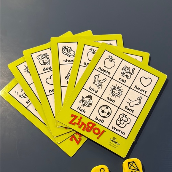 Thinkfun | Toys | Think Zingo Bingo With A Zing Game Board Game 4yrs So ...